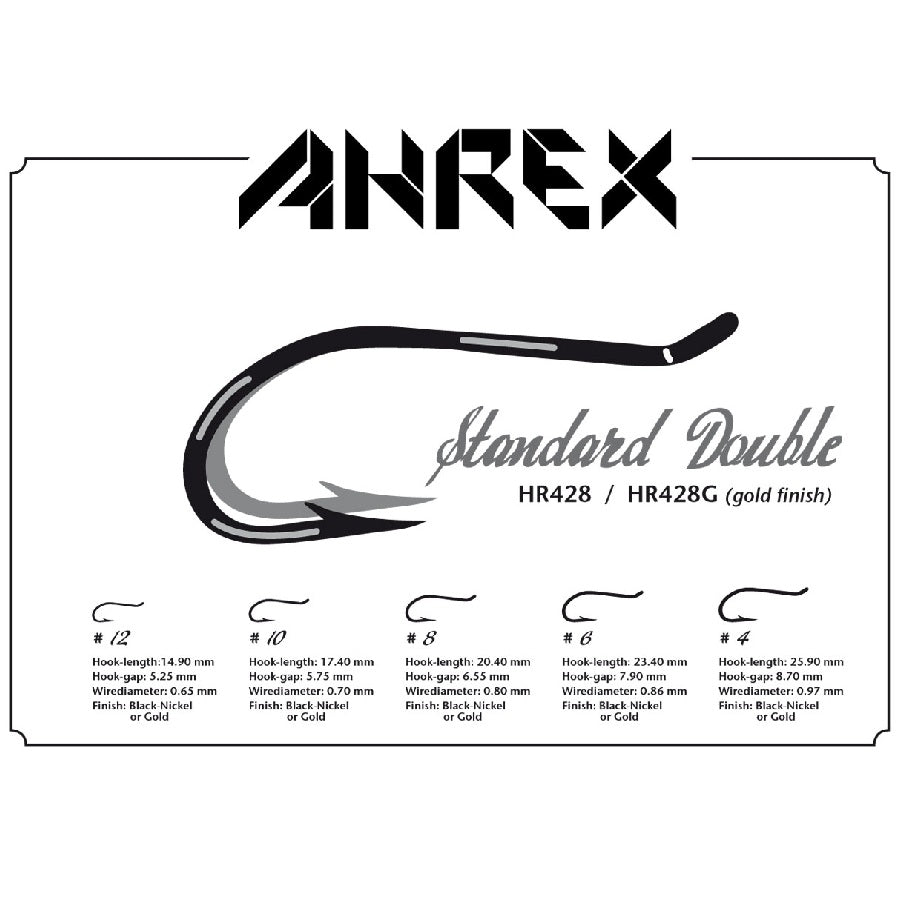 Ahrex HR428 Home Run Tying Double Hook | Specialty Fly Tying Hooks ...