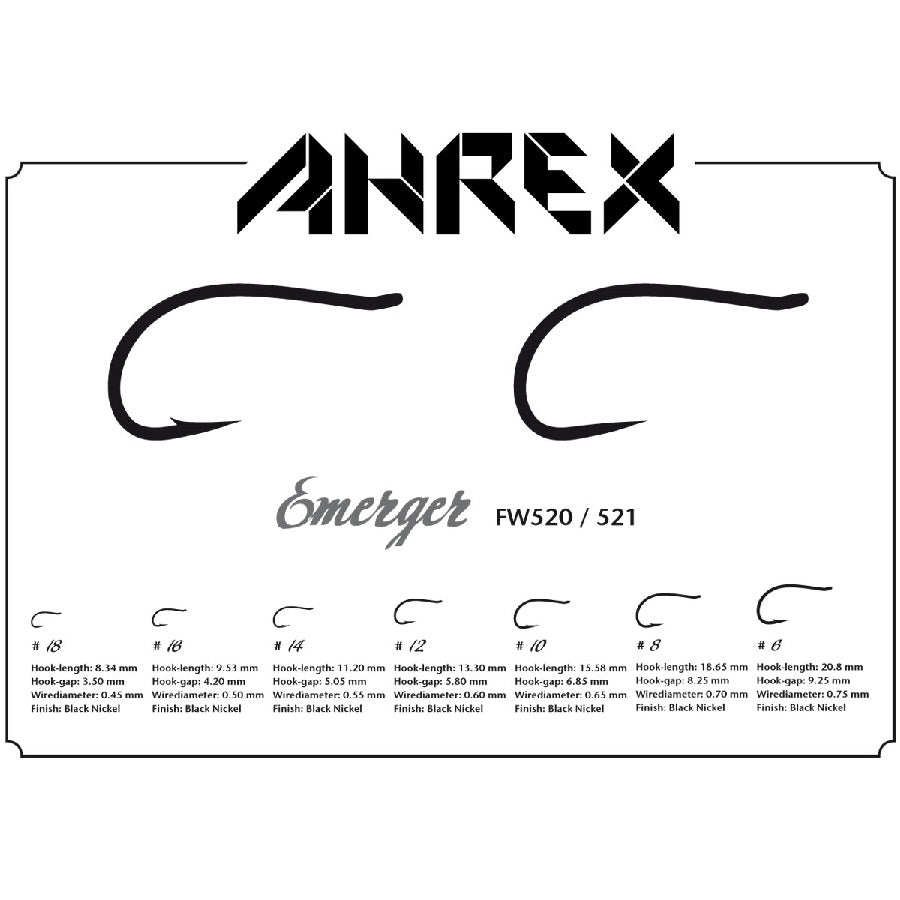 Ahrex FW520 Emerger Hooks | Freshwater Fly Tying Hooks – Fish Tales Fly ...
