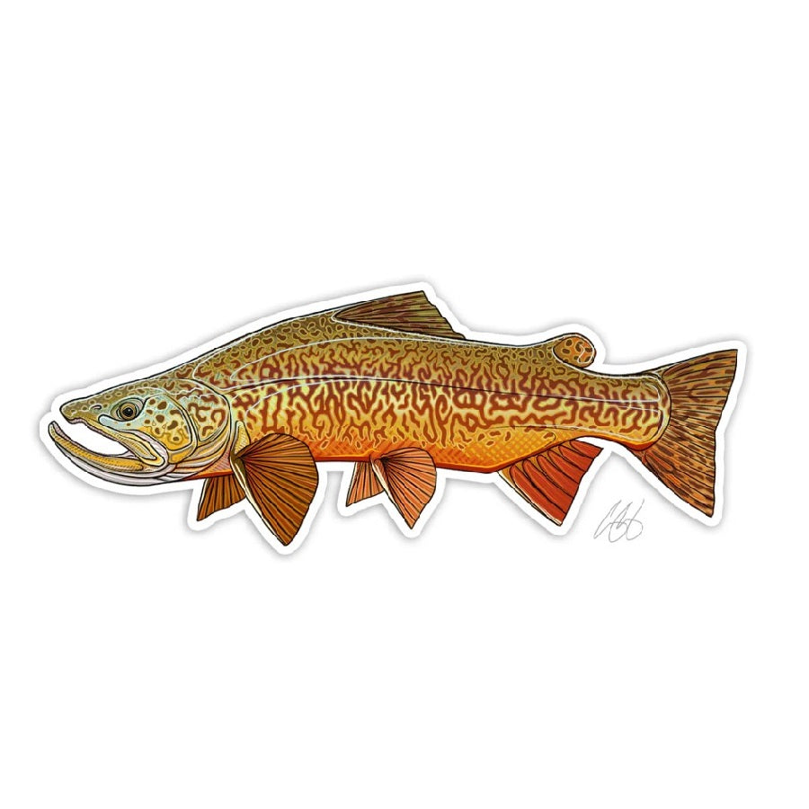 Casey Underwood Tiger Trout Decal | Fly Fishing Stickers – Fish Tales ...