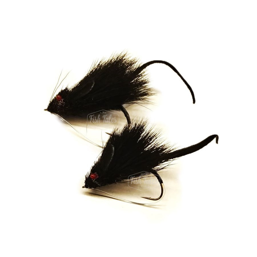 Catch Flies Black Mouse Rat Fly | Topwater Trout and Bass Flies – Fish ...
