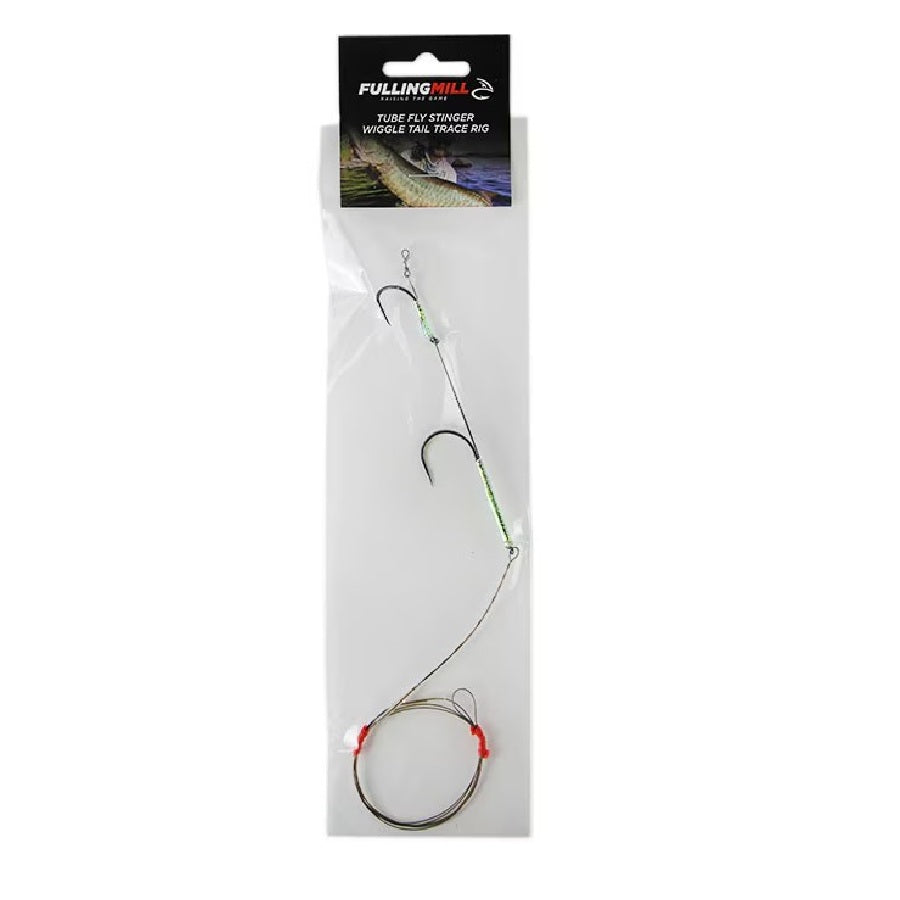 Fulling Mill Tube Fly Stinger Wiggle Tail Trace Rig | Wire Pike Leaders ...