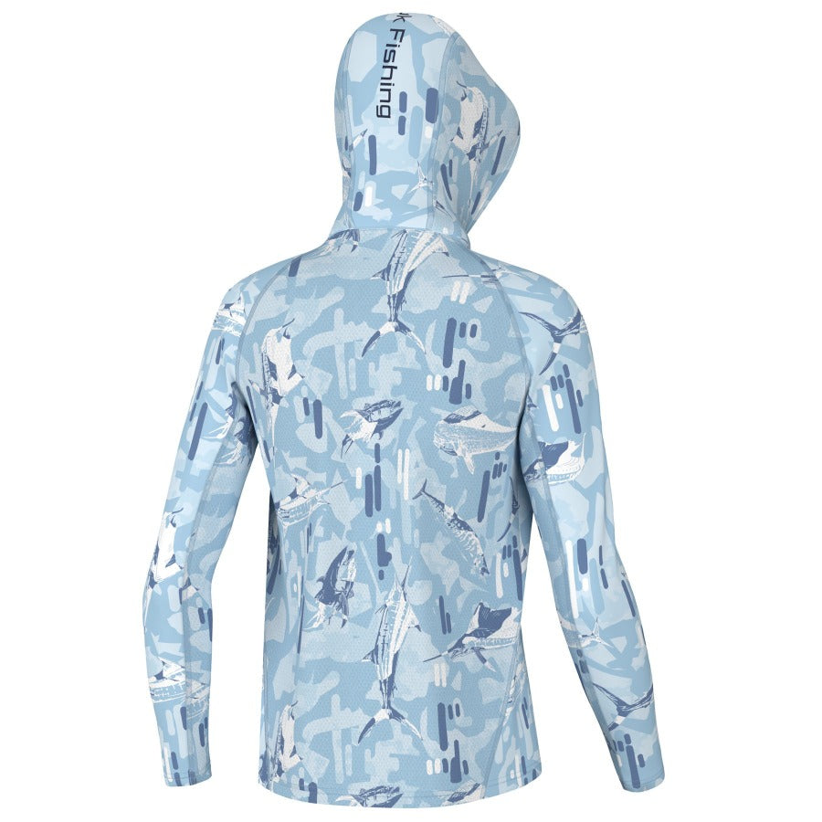 Huk Kids' Icon Apex Vert Performance Sun Hoody | Youth Fly Fishing ...