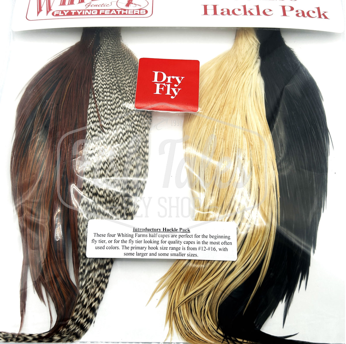 Whiting Farms Intro Pack Cape Hackle | Fly Tying Feather Essentials ...