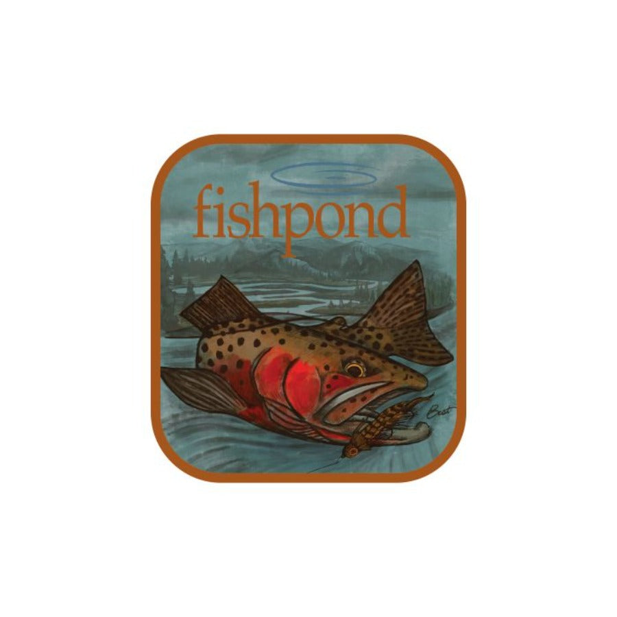 Fishpond Drop Off Sticker | Fly Fishing Decals – Fish Tales Fly Shop
